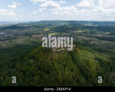 Burg Hohenzollern castle between Hechingen and Bisingen Germany, was ...