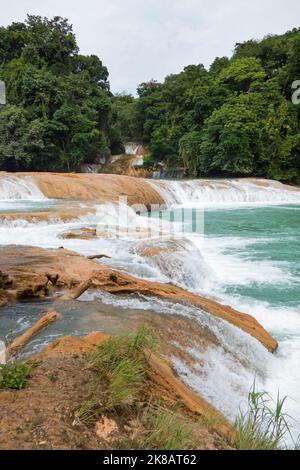 Agua Azul waterfalls in Chiapas, Mexico Stock Photo - Alamy