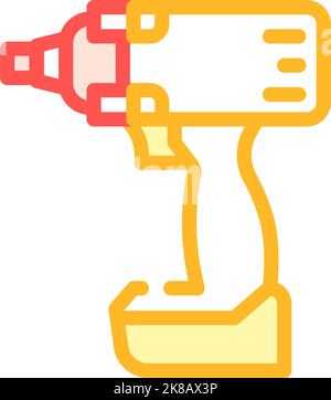 impact wrench icon color illustration Stock Vector Image & Art - Alamy