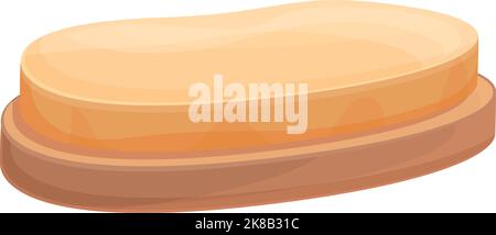 Bread foie gras icon cartoon vector. Food french. Meat pate. Bread foie ...