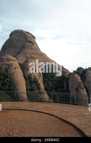 Montserrat in a cloudy conditions during the late summer season ...