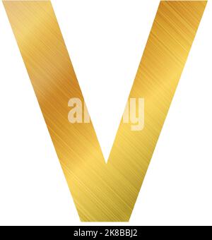 English alphabet, gold texture letter R on white background - Vector ...