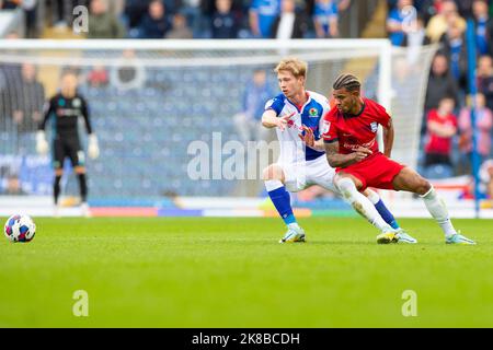 Jake Garrett #30 of Blackburn Rovers takes shot at goal, during the Sky ...
