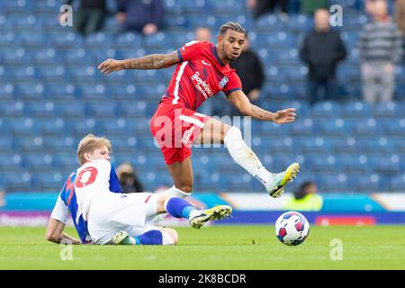 Jake Garrett #30 of Blackburn Rovers takes shot at goal, during the Sky ...