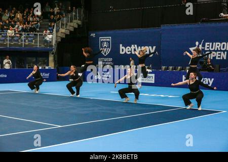 Illustration picture shows a dancing group during the European Open ...