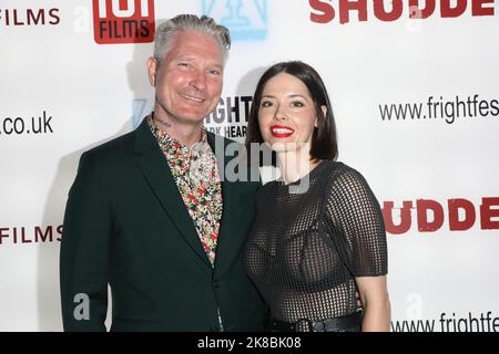 Travis Stevens and Sara Lind attend 'A Wounded Fawn' film premiere ...