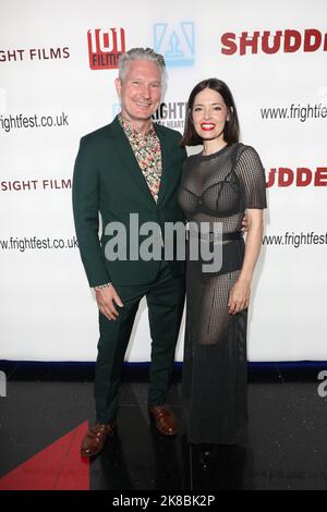 Travis Stevens and Sara Lind attend 'A Wounded Fawn' film premiere ...