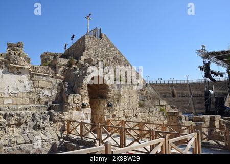 Amphitheatre "The Theatre" - Remains of the fortified medieval city ...