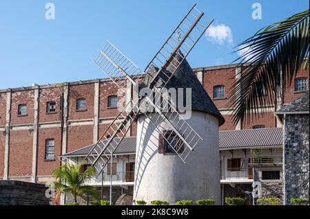 Windmill museum at Caudan Waterfront, Port Louis, Mauritius Stock Photo ...