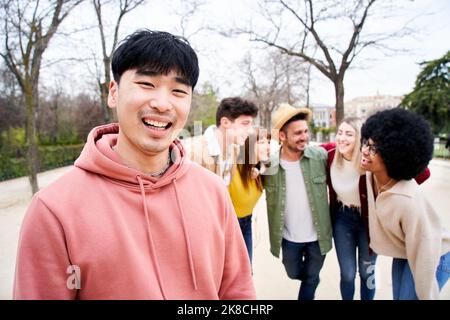 Young Chinese people on campus Stock Photo - Alamy