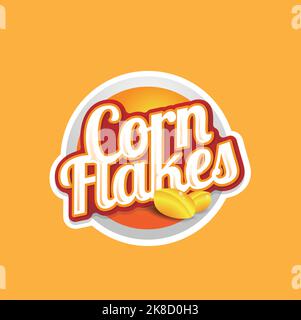 Corn flakes vector label Stock Vector Image & Art - Alamy