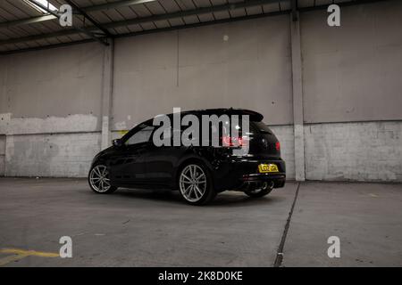 A Modified Indium Deep Black Pearl 2012 Volkswagen Golf R MK6 Hatchback ...