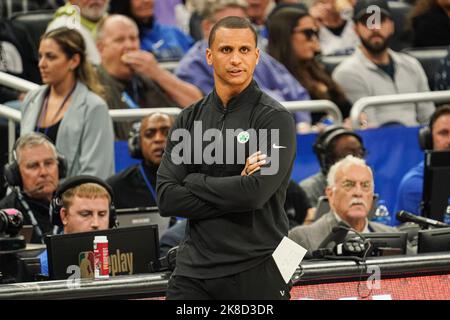 Boston Celtics interim head coach Joe Mazzulla during an NBA basketball ...
