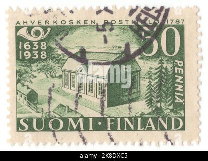 FINLAND - 1938 September 6: An 50 pennia green postage stamp depicting ...