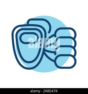 High-tone therapy machine olor line icon. Pictogram for web page ...