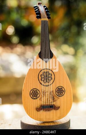 Classic stringed musical instrument Ud in view Stock Photo - Alamy