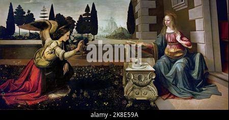 Annunciation Leonardo da Vinci (Vinci 1452 – Amboise 1519) , Florence ...