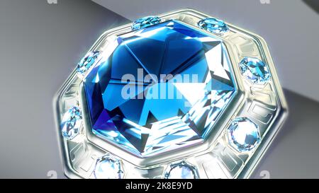 jewellery backdrop, silver or white gold ring with red ruby gemstone ...