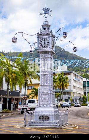 Victoria, Seychelles. The smallest capital city in the world Stock ...