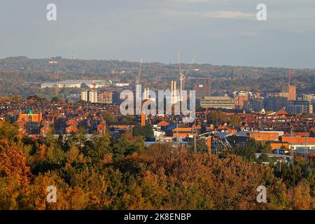 A view of Leeds and Springwell Gardens, Latitude Purple & Monk Bridge ...