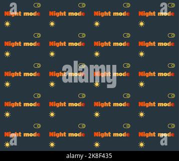 Gradient text - Night mode, vector rainbow style on dark background ...