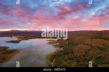 Scenic view of Kentra Bay at sunset, Scotland Stock Photo - Alamy