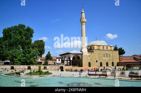 Located in Merzifon, Turkey, the Kara Mustafa Pasha Mosque was built in ...