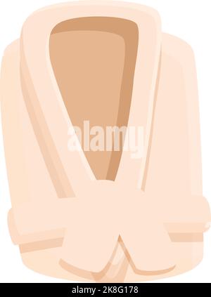 Folded robe icon cartoon vector. Fabric cloth. Textile clean Stock ...