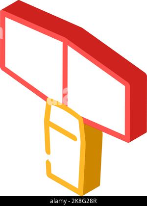 rubber hammer tool isometric icon vector illustration Stock Vector ...