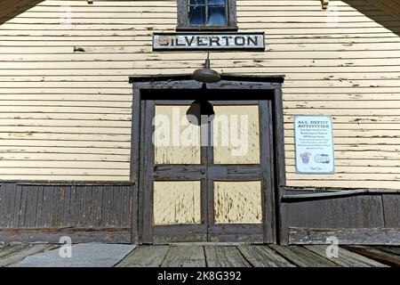 The exterior of the old historic Silverton train depot on Cement and ...