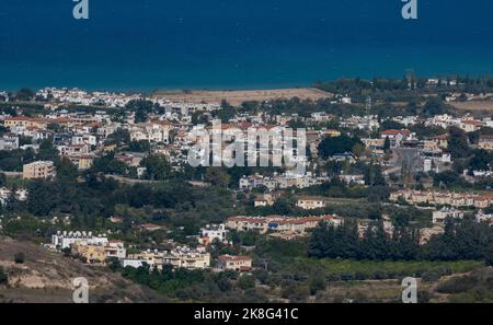 Aerial view of Polis Chrysochous, Cyprus Stock Photo - Alamy