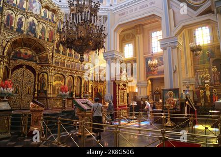 Ascension Cathedral or Zenkov Cathedral, Interior, Panfilov Park ...