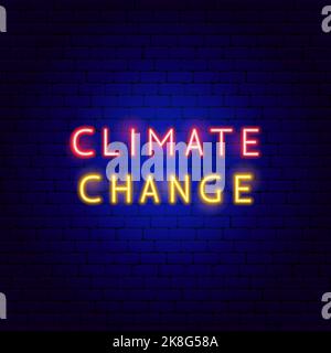 Neon ecology and climate change icon set. Volcano eruption, coastal ...