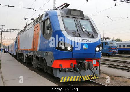 Almaty-2 Railway Station platform, Almaty, Almaty Region, Kazakhstan ...