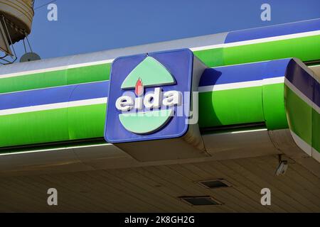 Gas station Eida, Saranda, Republic of Albania Stock Photo - Alamy