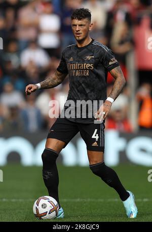 Southampton, UK. 23rd Oct, 2022. Ben White of Arsenal during the ...