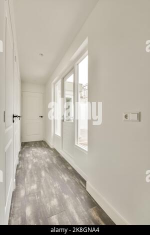 Interior passage way in modern house Stock Photo - Alamy