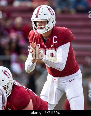 Stanford quarterback Tanner McKee (18) against Arizona State during an ...