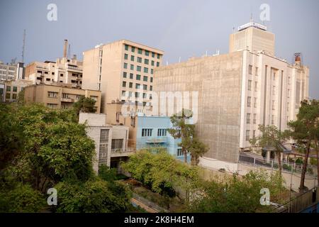 Tehran, Iran. 23rd Oct, 2022. A view of residential buildings in the ...