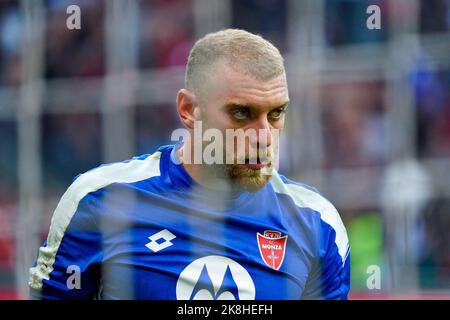 Michele Di Gregorio of AC Monza in action during the Serie B match ...