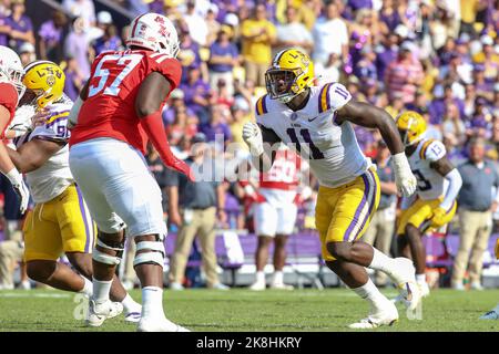 Mississippi offensive lineman Micah Pettus (57) battles LSU defensive ...