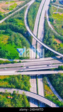 CHONGQING, CHINA - OCTOBER 21, 2022 - An aerial view of the Renhe ...