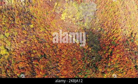 ZHANGYE, CHINA - OCTOBER 23, 2022 - Aerial photo shows the colorful ...