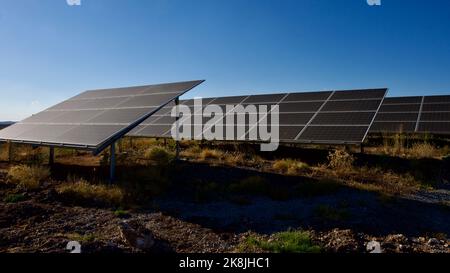Solar Energy production fields. Large-scale solar farms. Sustainable ...