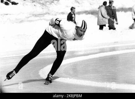 Squaw Valley, USA 19600227 Olympic Winter Games in Squaw Valley. Skater ...