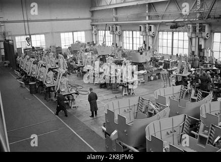 Kongsberg 19620825. Rockets for NATO. Kongsberg weapons factory has ...