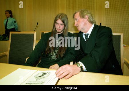 Oslo Tinghus 19940425: The case against Bergenseren Varg Vikernes (21 ...