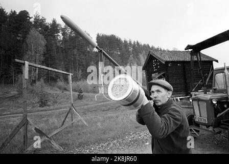 Kongsberg 19620825. Rockets for NATO. Kongsberg weapons factory has ...
