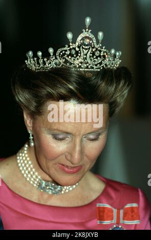 Finland. Helsinki March 23, 1993. The royal couple is on an official ...