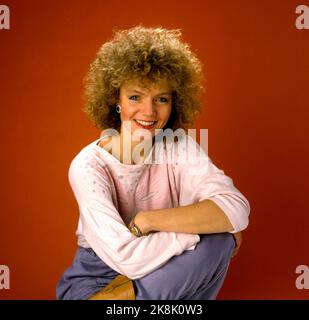 Oslo 1987: Actor Mari Maurstad. Photo: Knut Falch Scanfoto / NTB Stock ...